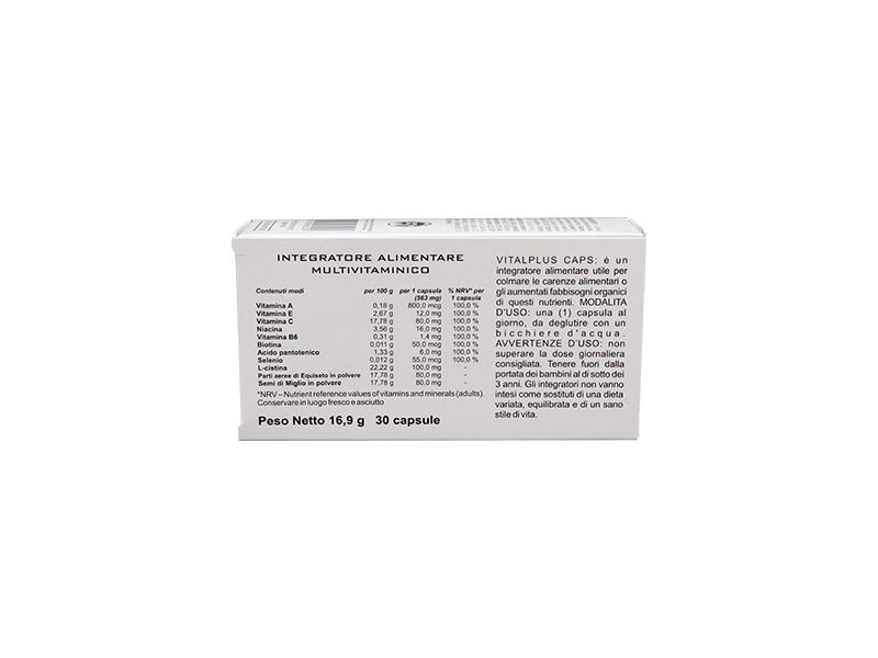 Vital Plus integratore alimentare 30 capsule | Vital Plus Active